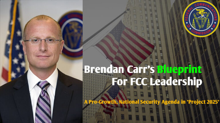 Brendan Carr's Blueprint for FCC Leadership: A Pro-Growth and National ...